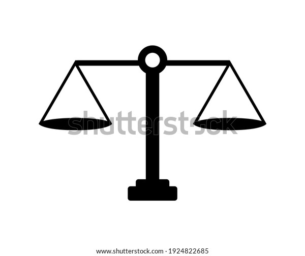 Vector Illustration Scales Icon Themis Icon Stock Vector (Royalty Free ...