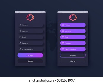 Vector Illustration Screens Web Concept Interface Stock Vector (Royalty ...