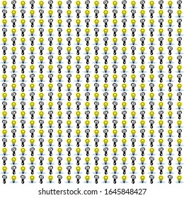 Vector Illustration Seamless Texture Lamp Stock Vector (Royalty Free ...
