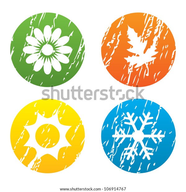 Vector Illustration Season Symbols Stock Vector (Royalty Free) 106914767