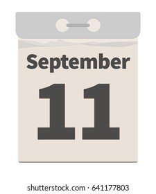 Vector Illustration September 11 Stock Vector (Royalty Free) 641177803 ...