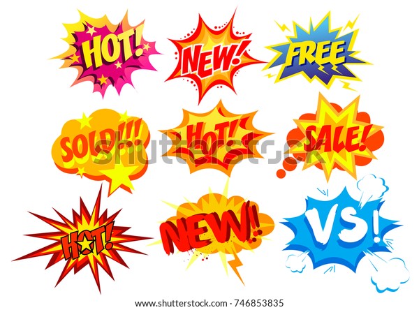Vector Illustration Set Bright Colorful Cartoon Stock Vector (Royalty ...