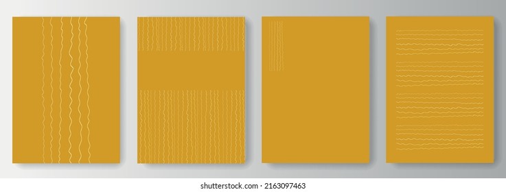 Vector Illustration Set Collection Mustard Backgrounds Stock Vector ...