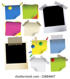 Vector Illustration Set Color Blanks Tape Stock Vector (Royalty Free ...