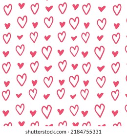 Vector Illustration Set Hearts Freehand Drawing Stock Vector (Royalty Free) 2184755331 ...