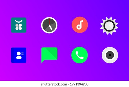 Vector Illustration Set Icons Handphone Such Stock Vector (Royalty Free ...