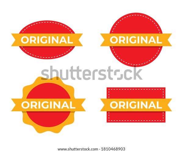 Vector Illustration Set Original Stamp Icon: เวกเตอร์สต็อก (ปลอดค่า ...