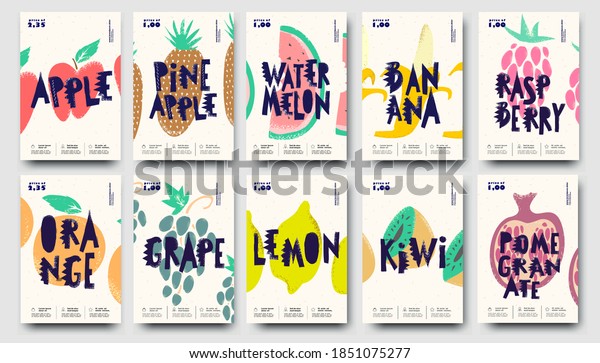 Vector Illustration Set Posters Price Tags Stock Vector (Royalty Free ...