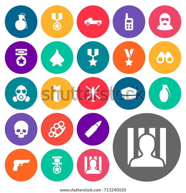 Vector Illustration Set Simple Battle Icons Stock Vector (Royalty Free ...