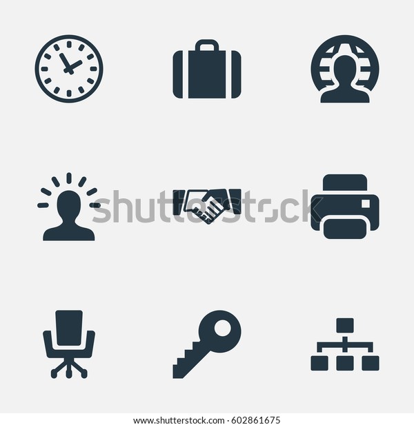 Vector Illustration Set Simple Trade Icons Stock Vector (Royalty Free ...