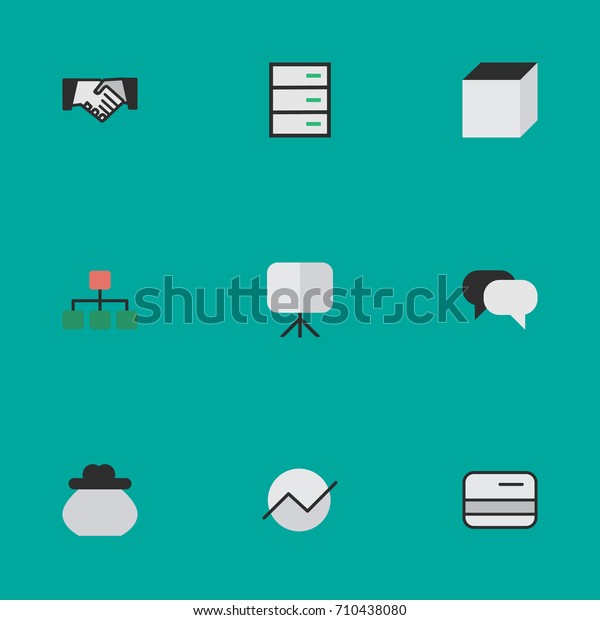 Vector Illustration Set Simple Trade Icons Stock Vector (Royalty Free ...