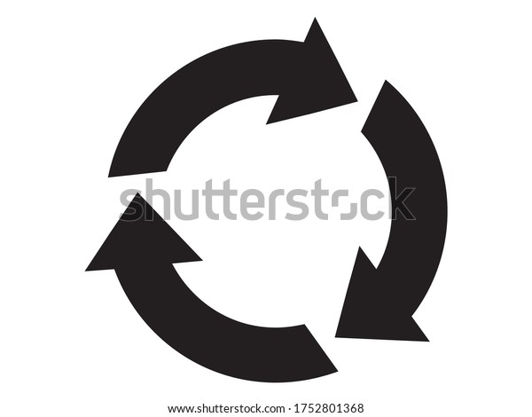 Vector Illustration Set Three Black Arrows Stock Vector (Royalty Free ...