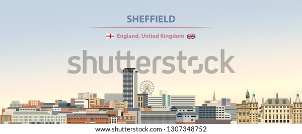 Vector Illustration Sheffield City Skyline On Stock Vector (Royalty ...