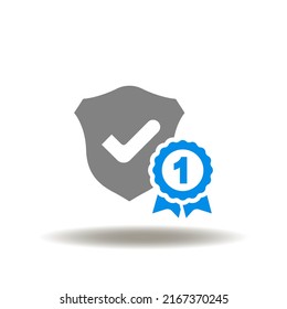 Vector Illustration Shield Check Mark Reward Stock Vector (Royalty Free ...