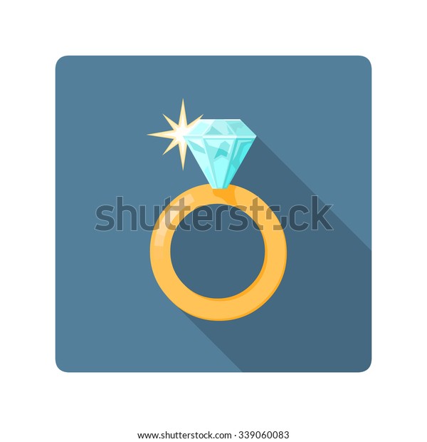 Vector Illustration Shiny Jeweled Ring Diamond Stock Vector (Royalty ...