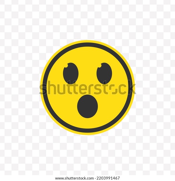 Vector Illustration Shocked Emoticons Colored Icons Stock Vector ...