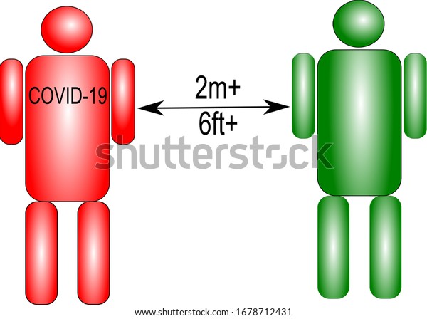 Vector Illustration Shows Distance You Need Stock Vector (Royalty Free ...