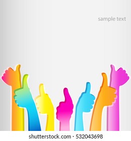 Vector Illustration Sign Like Finger Abstract Stock Vector (Royalty ...