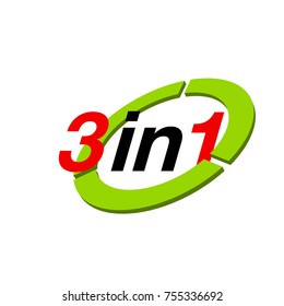 Vector Illustration Sign Numbers Three One Stock Vector (Royalty Free ...