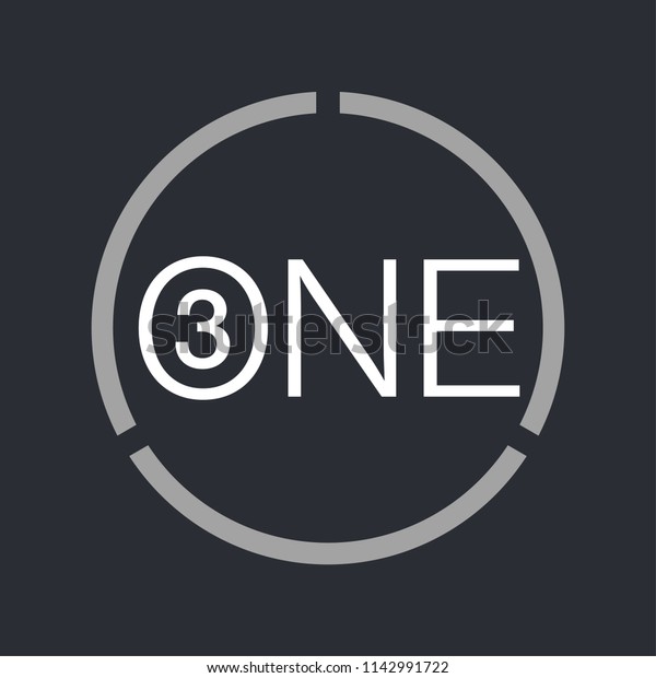 Vector Illustration Sign Numbers Three One Stock Vector (Royalty Free ...