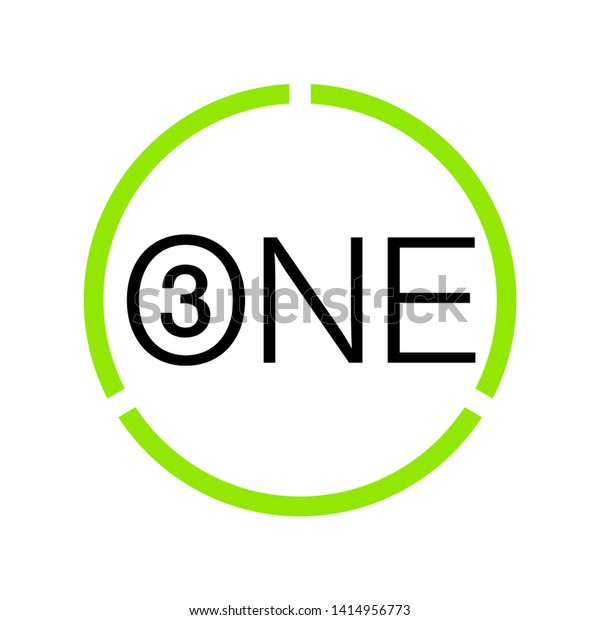 Vector Illustration Sign Numbers Three One Stock Vector (Royalty Free ...