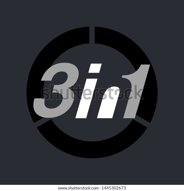 Vector Illustration Sign Numbers Three One Stock Vector (Royalty Free ...