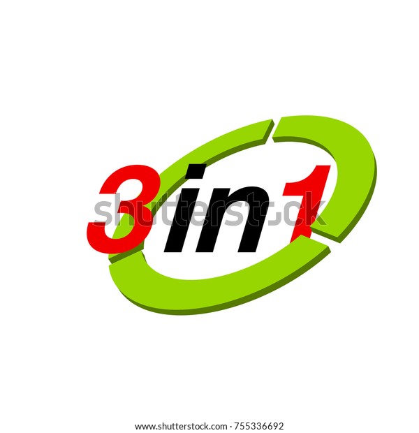 Vector Illustration Sign Numbers Three One Stock Vector (Royalty Free ...