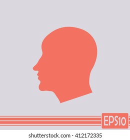 Work Flat Style Shadow Human Head: เวกเตอร์สต็อก (ปลอดค่าลิขสิทธิ์ ...