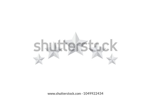 Vector Illustration Silver Stars Stock Vector Royalty Free 1049922434