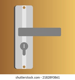 Vector Illustration Simple Doorknob Stock Vector (Royalty Free ...