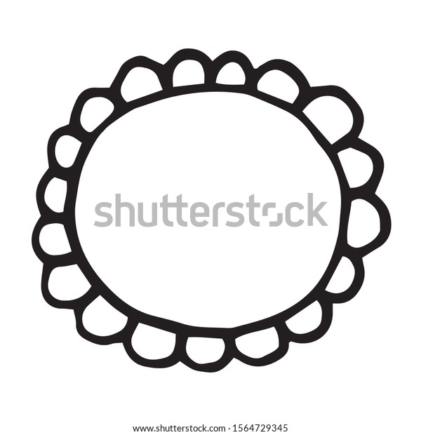 Vector Illustration Simple Single Flower Isolated Stock Vector (Royalty ...