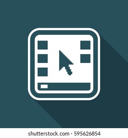 Vector Illustration Single Isolated Desktop Icon Stock Vector (Royalty ...