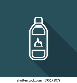 Vector Illustration Single Isolated Flammable Bottle Stock Vector ...