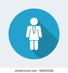 Vector Illustration Single Isolated Girl Icon Stock Vector (Royalty ...