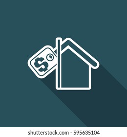 Vector Illustration Single Isolated Real Estate Stock Vector (Royalty ...