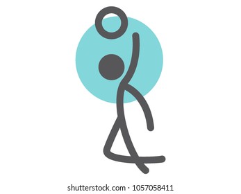 Vector Illustration Slam Dunk Icon Stock Vector (Royalty Free ...