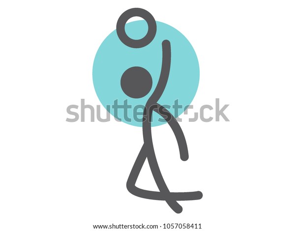 Vector Illustration Slam Dunk Icon Stock Vector (Royalty Free ...