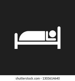 Vector Illustration Sleeping Man Icon Stock Vector (Royalty Free ...