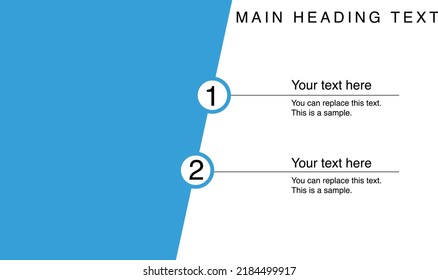 Vector Illustration Slide Design Infographic Template Stock Vector ...