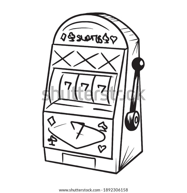 1,624 Slot Machine Drawing Images, Stock Photos & Vectors | Shutterstock