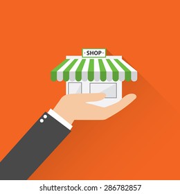 Vector Illustration Small Business Stock Vector (Royalty Free ...