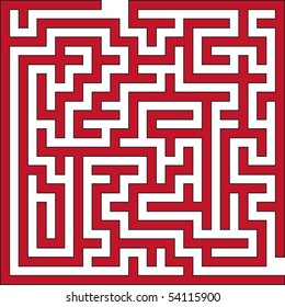 Vector Illustration Small Maze Stock Vector (Royalty Free) 54115900 ...