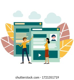 Vector Illustration Small People Fill Out Stock Vector (Royalty Free ...