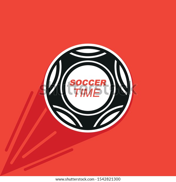 Vector Illustration Soccer Ball Phrase Inside Stock Vector (Royalty ...