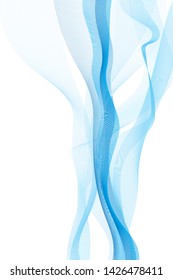 Vector Illustration Soft Blue Smoke Background Stock Vector (Royalty ...