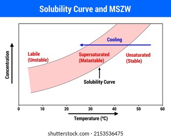 Vector Illustration Solubility Curve Mszw Stock Vector (Royalty Free ...