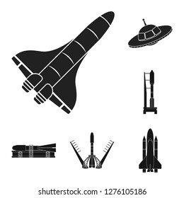 Space Ship Silhouette Vector Stock Vector (Royalty Free) 72986368