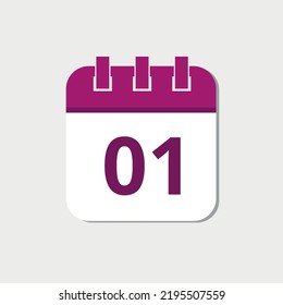 Vector Illustration Specific Day Calendar Flat Stock Vector (Royalty ...
