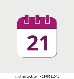 Vector Illustration Specific Day Calendar Flat Stock Vector (Royalty ...