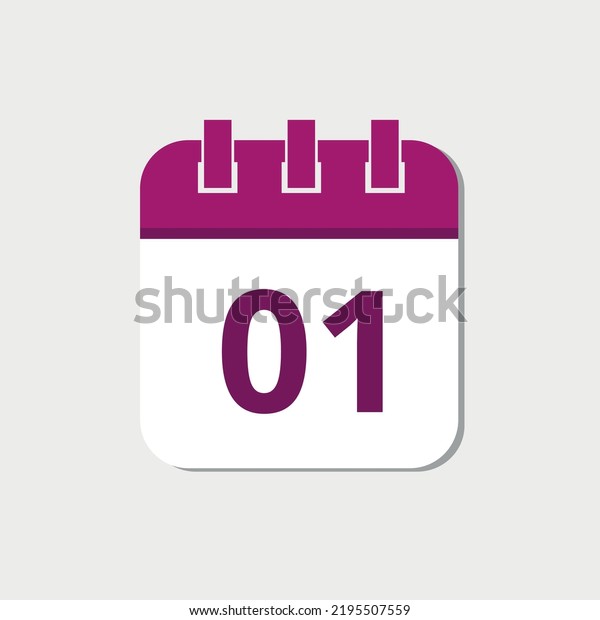 Vector Illustration Specific Day Calendar Flat Stock Vector (Royalty ...